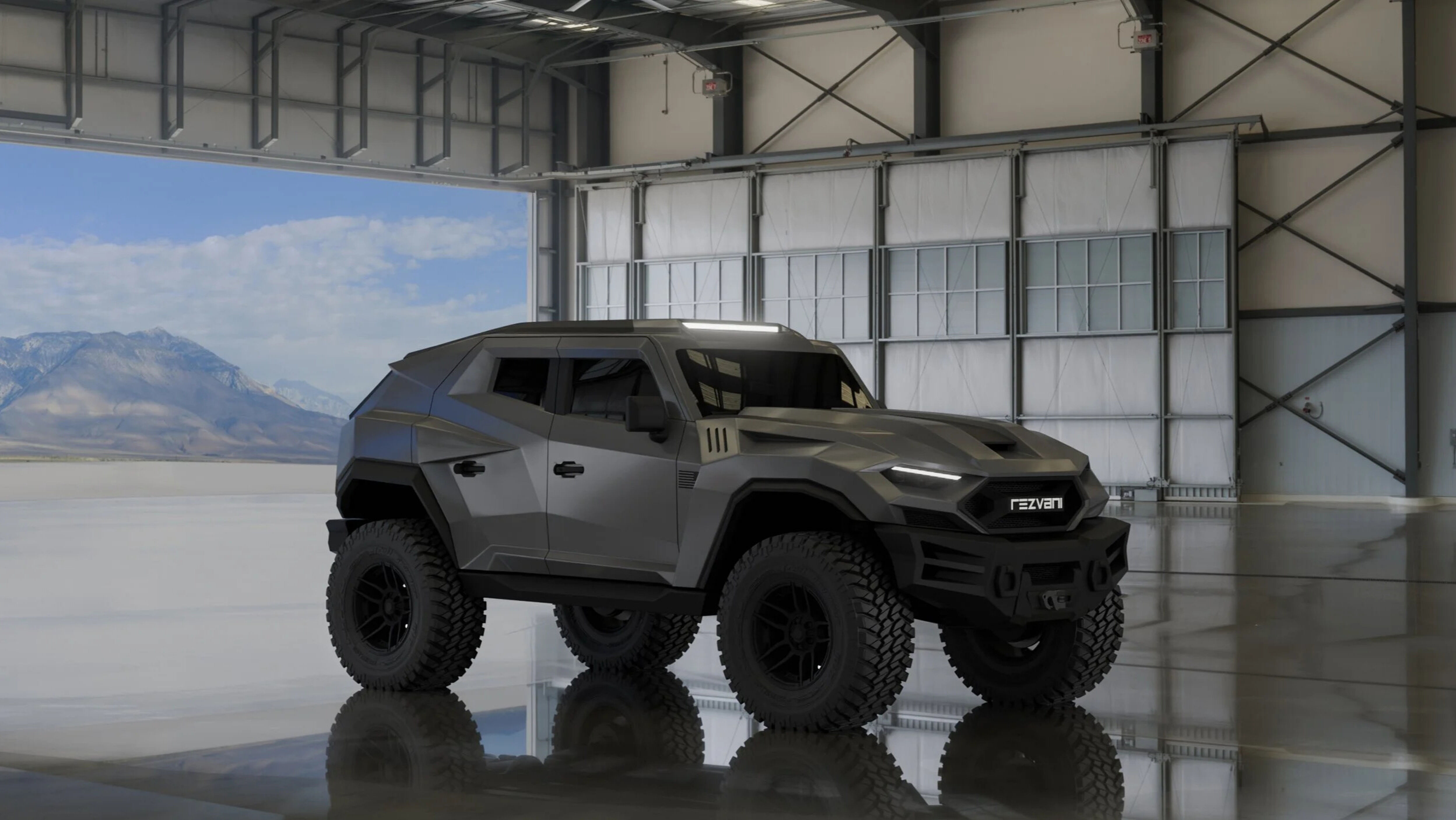 De nieuwe Rezvani Tank is bulletproof en beschikt over 1.000 pk