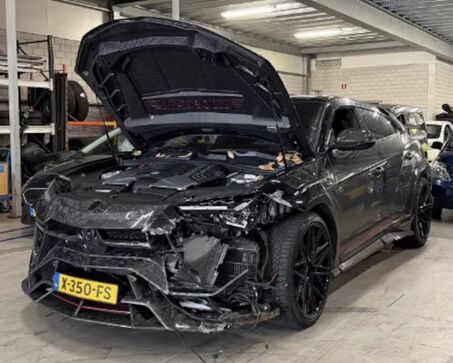 Lamborghini Urus MANSORY van Enzo Knol betrokken bij ongeval